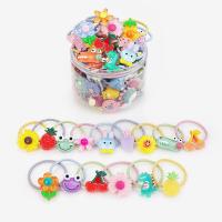China Kids Baby Girl Hair Ties Set Fruit Animal Headbands 6.5cm Cute Hair Accessories for sale
