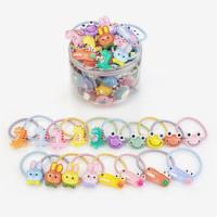 China Wholesale Cute Heart Hair Ties for Baby Toddler Girl Elastic Rubber Bands 8.5cm for sale
