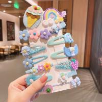 China Fruit Shape Hair Grips for Girls Kids Cute Cartoon Hair Clips 19 cm Plastic Resin for sale