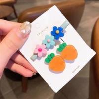 China Fruit Shape Hair Grips for Girls Kids Cute Cartoon Hair Clips 19 cm Plastic Resin for sale
