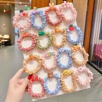 China Baby Hair Scrunchies Elastic Ponytail Holders 8cm 10pcs Bulk Kids Hair Ties for sale
