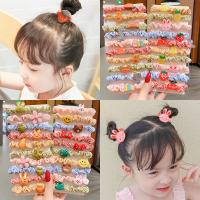 China Baby Hair Scrunchies Elastic Ponytail Holders 8cm 10pcs Bulk Kids Hair Ties for sale