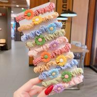 China Baby Hair Scrunchies Elastic Ponytail Holders 8cm 10pcs Bulk Kids Hair Ties for sale