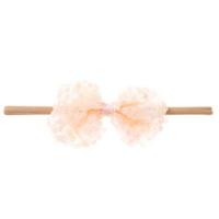 China Baby Girl Nylon Bow Headband 12x5cm Sequin Wedding Princess Hair Accessory for sale