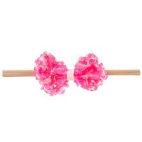 China Baby Girl Nylon Bow Headband 12x5cm Sequin Wedding Princess Hair Accessory for sale