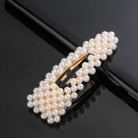 China Handmade Pearl Hair Clips Geometric Flower Barrettes for Women Fashion Headwear 50pcs Bulk for sale