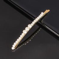 China Handmade Pearl Hair Clips Geometric Flower Barrettes for Women Fashion Headwear 50pcs Bulk for sale