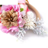 China Soft Baby Girl Headbands 0-3 Months 6-12 9-12 Simulated Flower Nylon Photography Props 13cm for sale
