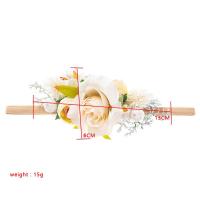 China Soft Baby Girl Headbands 0-3 Months 6-12 9-12 Simulated Flower Nylon Photography Props 13cm for sale