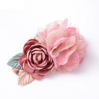 China Toddler Nylon Knot Headband with Simulated Stitching Flowers 6 Inch Baby Girl Hair Accessory for sale