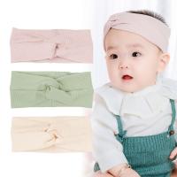 China Cotton Baby Headband Cross Knotted Elastic Hair Accessories 20x9.5cm for Girls for sale