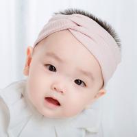 China Cotton Baby Headband Cross Knotted Elastic Hair Accessories 20x9.5cm for Girls for sale