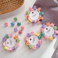 China Mini Candy Color Hair Clips Set 10 Pcs 50g Plastic Resin Hair Grip for Women Girls for sale