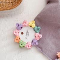 China Mini Candy Color Hair Clips Set 10 Pcs 50g Plastic Resin Hair Grip for Women Girls for sale