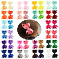 China 40pcs 3 Inch Grosgrain Ribbon Hair Bows with Alligator Clips for Baby Girls Kids for sale