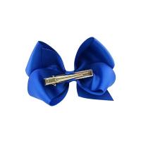 China 4 Inch Grosgrain Ribbon Hair Bows 20 Colors Solid Handmade Hair Clips for Baby Girls Kids for sale