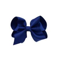 China 4 Inch Grosgrain Ribbon Hair Bows 20 Colors Solid Handmade Hair Clips for Baby Girls Kids for sale