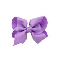 China 4 Inch Grosgrain Ribbon Hair Bows 20 Colors Solid Handmade Hair Clips for Baby Girls Kids for sale