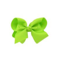 China 4 Inch Grosgrain Ribbon Hair Bows 20 Colors Solid Handmade Hair Clips for Baby Girls Kids for sale