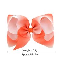 China 6 Inch Grosgrain Ribbon Bubble Flower Hair Bow for Baby Girls Kids Bright Colors for sale