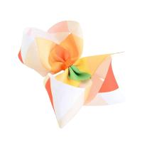 China 6 Inch Grosgrain Ribbon Bubble Flower Hair Bow for Baby Girls Kids Bright Colors for sale