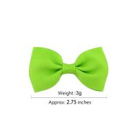 China 20 Colors Grosgrain Ribbon Hair Bows Alligator Clip 2.75 Inch Baby Girls Headbands for sale