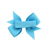 China Solid Color Grosgrain Ribbon Hair Clips Bows Handmade 5.5 cm Alligator Clips for Girls Kids for sale