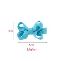 China Wholesale 5cm Handmade Grosgrain Hair Bows for Baby Girls Alligator Clips 100pcs MOQ for sale