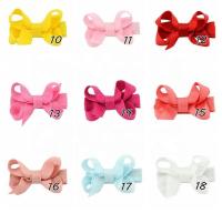 China Wholesale 5cm Handmade Grosgrain Hair Bows for Baby Girls Alligator Clips 100pcs MOQ for sale