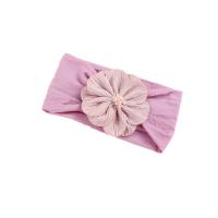 China Elastic Nylon Baby Headband for Girls Flower Cross Knot Design 15.5x8cm for sale