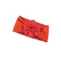 China Elastic Nylon Baby Headband for Girls Flower Cross Knot Design 15.5x8cm for sale