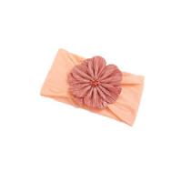 China Elastic Nylon Baby Headband for Girls Flower Cross Knot Design 15.5x8cm for sale