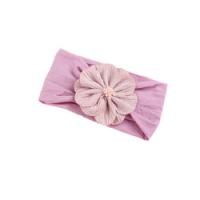 China Elastic Nylon Baby Headband for Girls Flower Cross Knot Design 15.5x8cm for sale