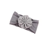 China Elastic Nylon Baby Headband for Girls Flower Cross Knot Design 15.5x8cm for sale