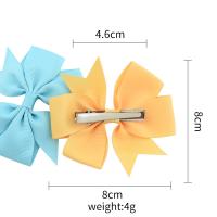 China 3 Inch Hair Bow Ribbon Hair Clip 40 Colors Solid Ribbed Tape Kids Girls Hair Accessories for sale