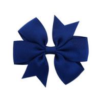 China 3 Inch Hair Bow Ribbon Hair Clip 40 Colors Solid Ribbed Tape Kids Girls Hair Accessories for sale