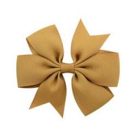 China 3 Inch Hair Bow Ribbon Hair Clip 40 Colors Solid Ribbed Tape Kids Girls Hair Accessories for sale