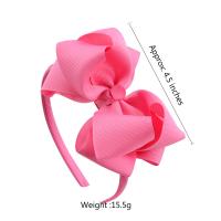 China 4.5 Inch Double Ribbon Hair Bows for Kids Baby Girls DIY Hair Clips 20 Colors for sale
