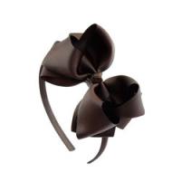 China 4.5 Inch Double Ribbon Hair Bows for Kids Baby Girls DIY Hair Clips 20 Colors for sale