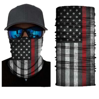 China Black Neck Half Face Bandana Bicycle Anti Dust Summer Sun Proof 35g Polyester Microfiber for sale