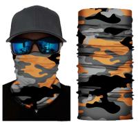 China Black Neck Half Face Bandana Bicycle Anti Dust Summer Sun Proof 35g Polyester Microfiber for sale
