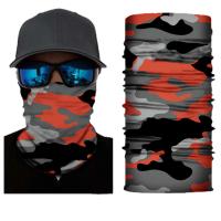 China Black Neck Half Face Bandana Bicycle Anti Dust Summer Sun Proof 35g Polyester Microfiber for sale