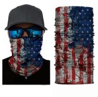 China Black Neck Half Face Bandana Bicycle Anti Dust Summer Sun Proof 35g Polyester Microfiber for sale