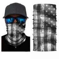 China Black Neck Half Face Bandana Bicycle Anti Dust Summer Sun Proof 35g Polyester Microfiber for sale