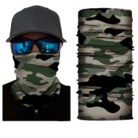 China Black Neck Half Face Bandana Bicycle Anti Dust Summer Sun Proof 35g Polyester Microfiber for sale
