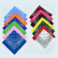 China 100 Cotton Classic Paisley Bandana Square Fabric Printed Multi Purpose Headwear 54cm for sale