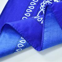 China Custom Logo Polyester Square Bandana 54cm Paisley Headwear Scarf for Outdoor Activities for sale