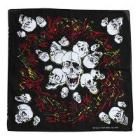 China 100% Cotton Square Bandana 54x54cm Multifunctional Skull Scarf for Casual Outdoor Use for sale