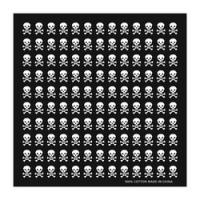 China 100% Cotton Square Bandana 54x54cm Multifunctional Skull Scarf for Casual Outdoor Use for sale