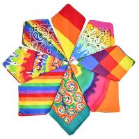 China 100 Cotton Square Bandana Scarf 54x54cm Custom Design Print Headwear for sale